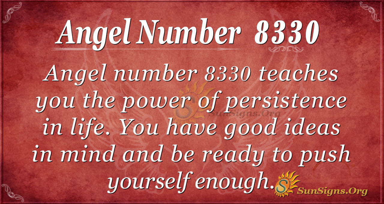 Angel Number 8330 - Push Yourself Beyond Your Limits