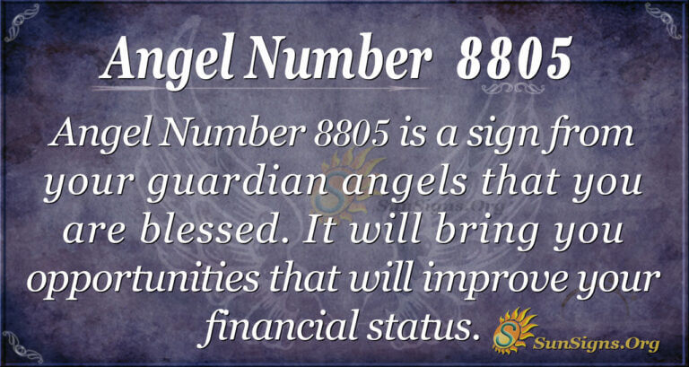 Angel Number 8805 Meaning: Sign Of Financial Prosperity - SunSigns.Org