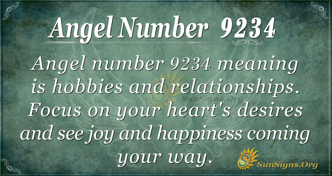 Angel Number 9234 Meaning: You Always Win - SunSigns.Org