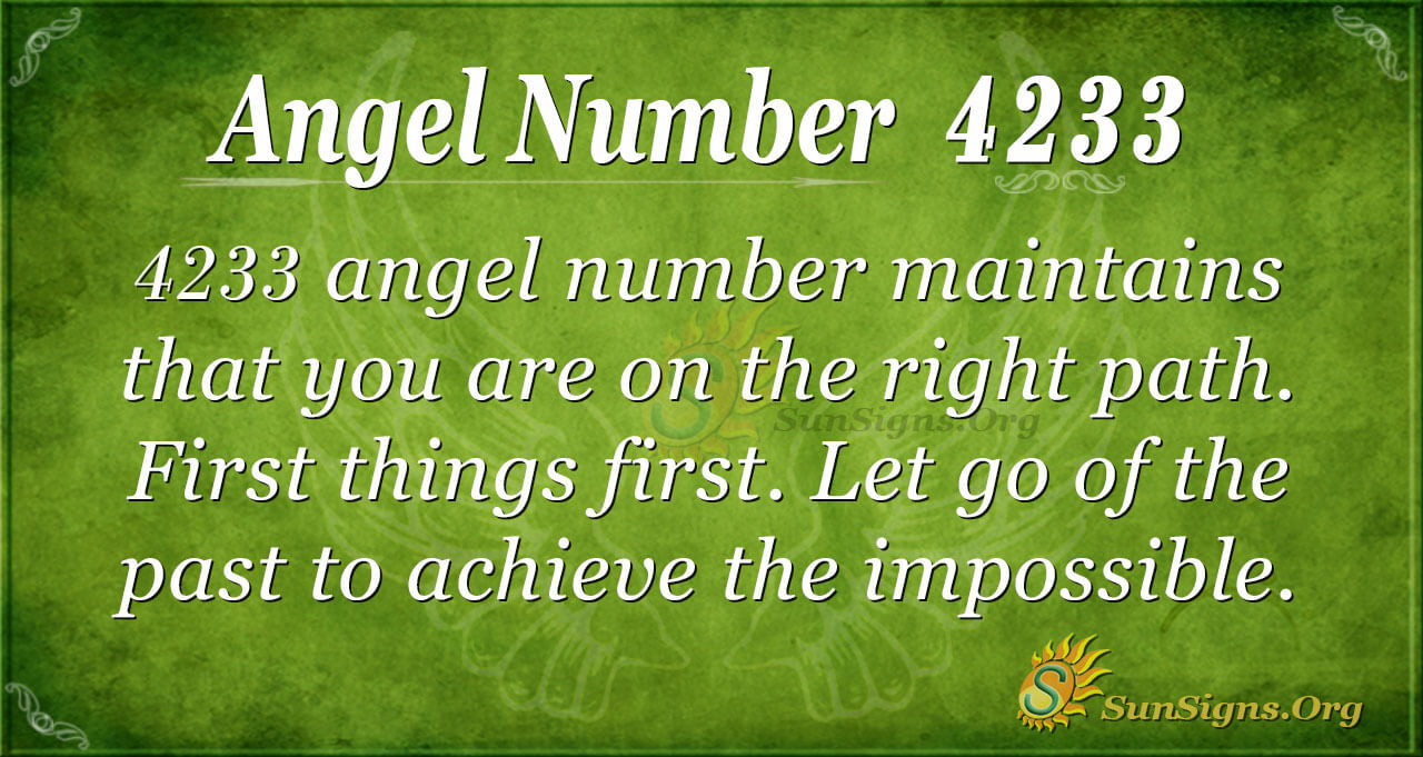 Angel Number 4233: Living Without Fear - SunSigns.Org