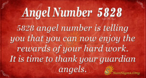Angel Number 5828 Meaning - Enjoying Your Rewards - SunSigns.Org