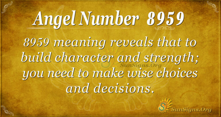 Angel Number 8959 Meaning - Being Committed To Others - SunSigns.Org