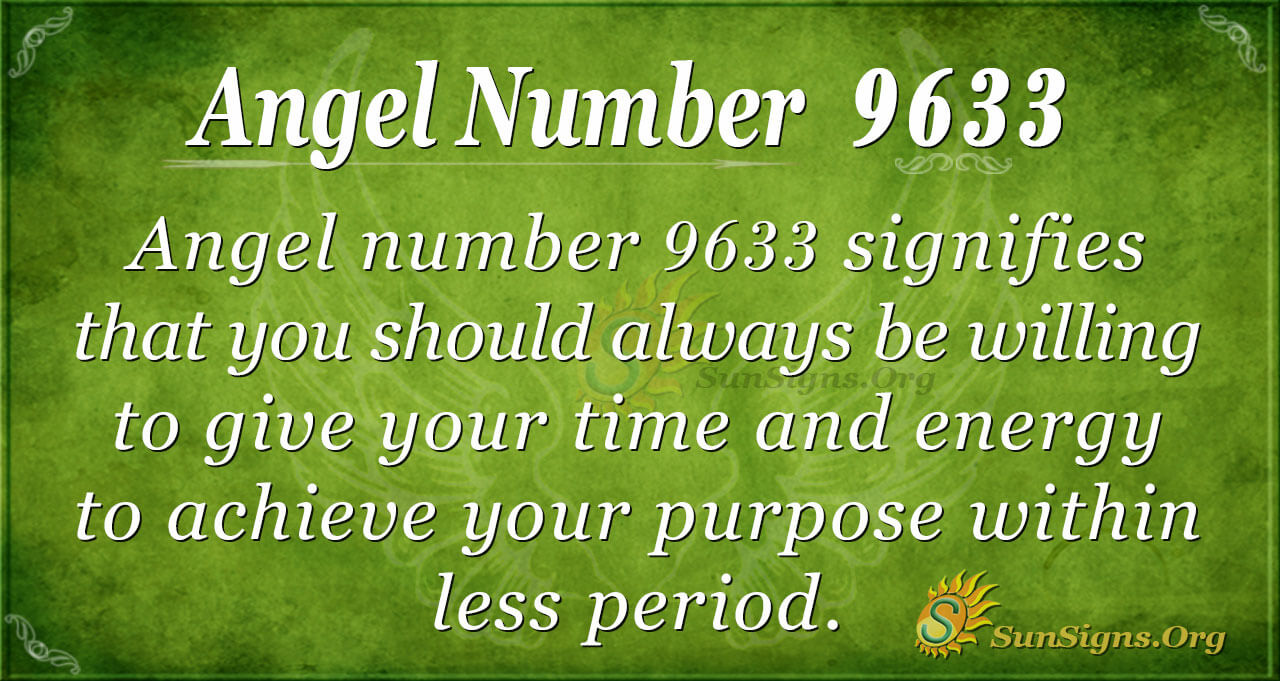 Angel Number 9633 Meaning: Time Is Valuable Asset - SunSigns.Org