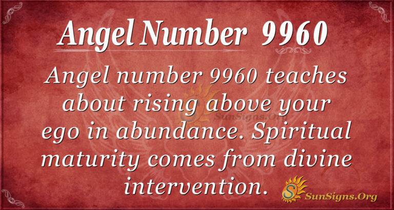 Angel Number 9960 Meaning: Divine Intervention - SunSigns.Org