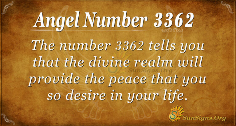 Angel Number 3362 Meaning: Find Peace In Life - SunSigns.Org