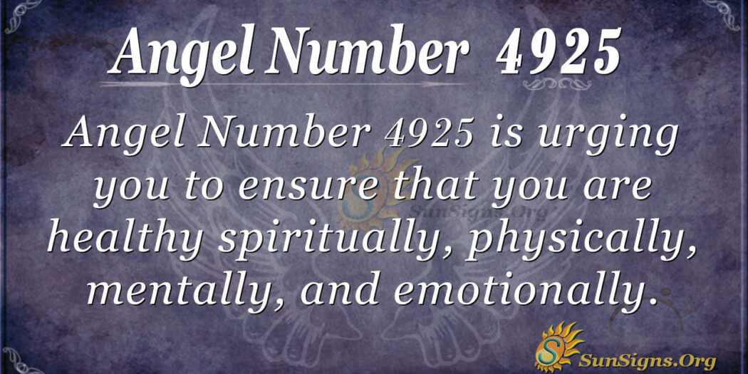 Angel Number 4925 Meaning - A Period Of Happiness - SunSigns.Org