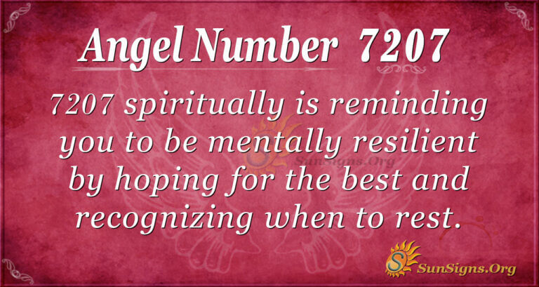 Angel Number 7207 Meaning - Life Lessons To Keep - SunSigns.Org