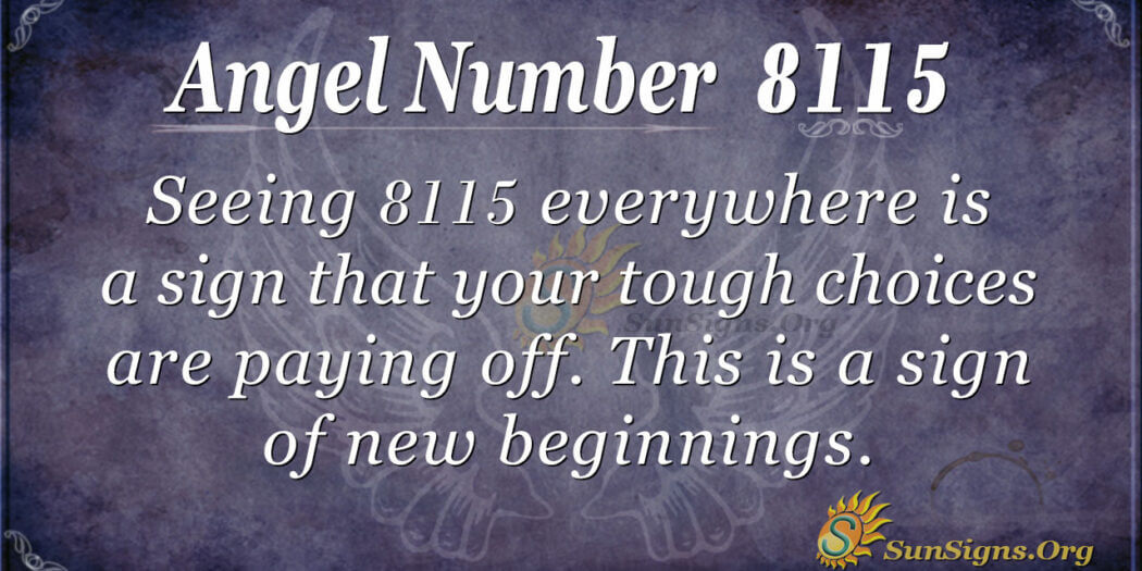 Angel Number 8115 Meaning - Learn About Finances - SunSigns.Org