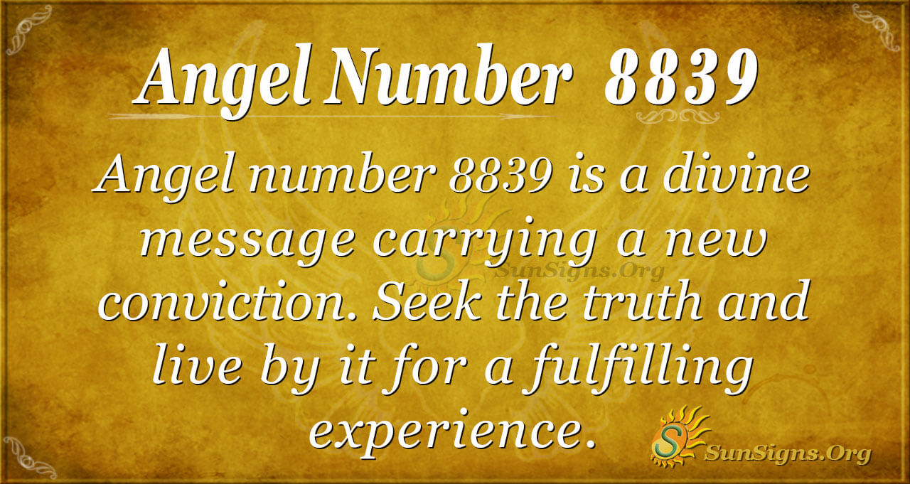 Angel Number 8839: The New Conviction - SunSigns.Org