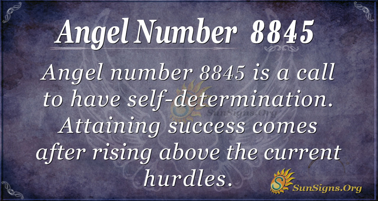 Angel Number 8845 Meaning: Self Development - SunSigns.Org