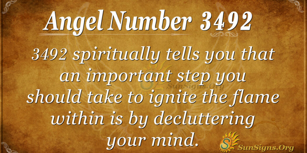 Angel Number 3492 Meaning: Igniting Within - SunSigns.Org