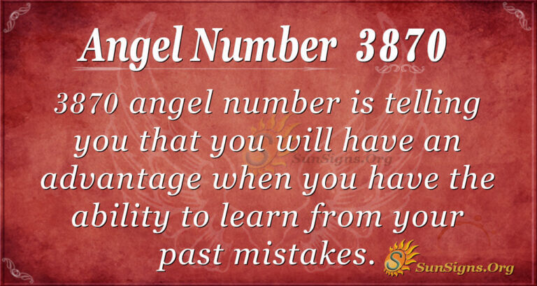 Angel Number 3870 Meaning: Important Lessons In Life - SunSigns.Org