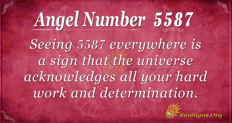 Angel Number 5587 Meaning: A Season Of Good Fortune - SunSigns.Org