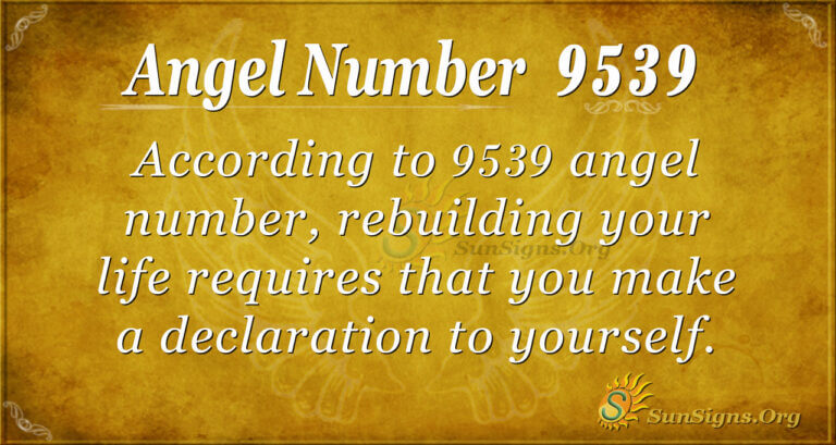 Angel Number 9539 Meaning: Rebuilding Your Life - SunSigns.Org