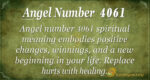 Angel Number 4061 Meaning: Happiness,Stability And Love