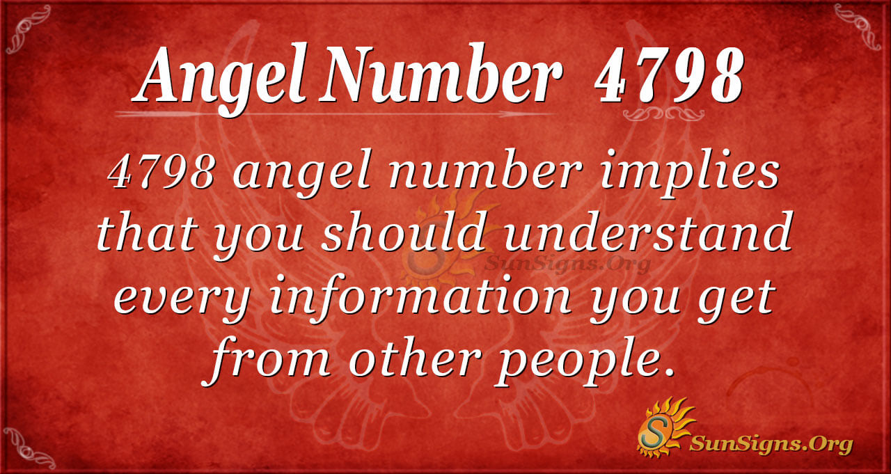 Angel Number 4798 Meaning: Unity Is Trust - SunSigns.Org