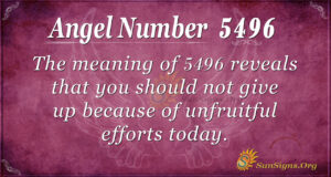Angel Number 5496 Meaning: Living Life With Hope - SunSigns.Org