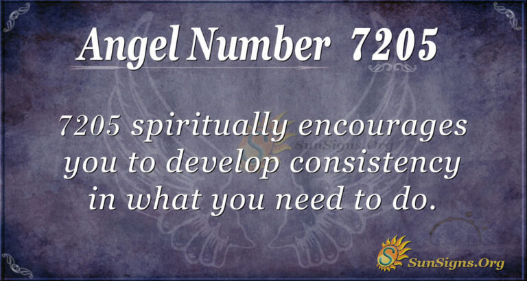 Angel Number 7205 Meaning: Habits And Willpower - SunSigns.Org