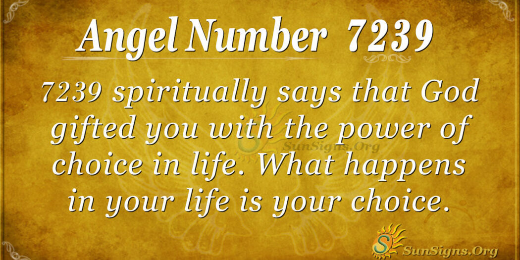 Angel Number 7239 Meaning: Life Depends On You - SunSigns.Org