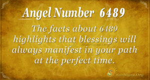Angel Number 6489 Meaning: True Divine Blessings - SunSigns.Org