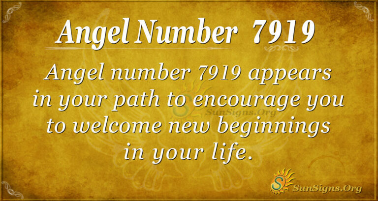 Angel Number 7919 Meaning: Welcoming New Beginnings - SunSigns.Org