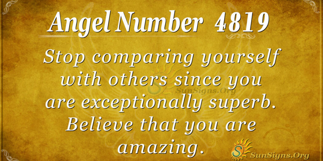 Angel Number 4819 Meaning: You Are Awesome - SunSigns.Org