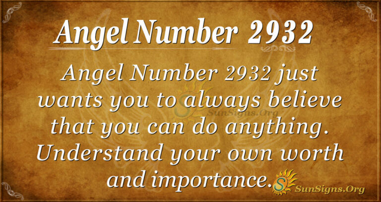 Angel Number 2932 Meaning: Self-Acceptance - SunSigns.Org
