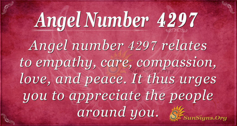 Angel Number 4297 Meaning: Empathy And Care - SunSigns.Org
