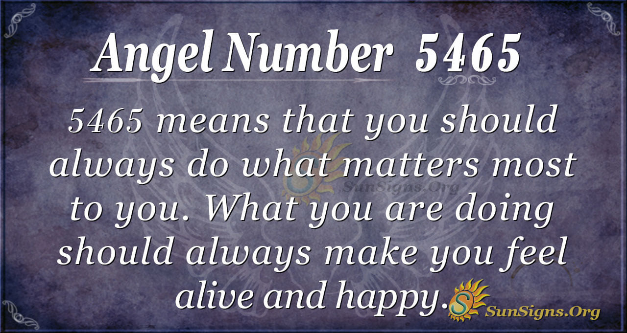 Angel Number 5465 Meaning: Goodness And Kindness - SunSigns.Org
