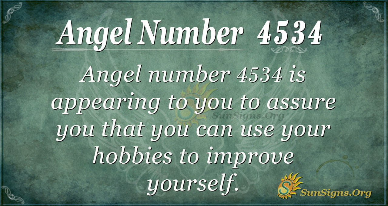 Angel Number 4534 Meaning: Personality Development - SunSigns.Org
