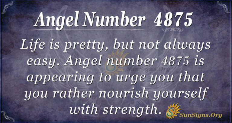Angel Number 4875 Meaning: Chances From Struggles - SunSigns.Org