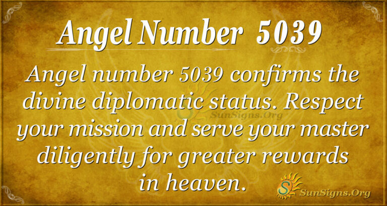 Angel Number 5039 Meaning: A Good Envoy - SunSigns.Org