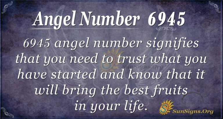 Spiritual Meaning Of Angel Number 6945 – What Does Seeing 6945 Mean In ...