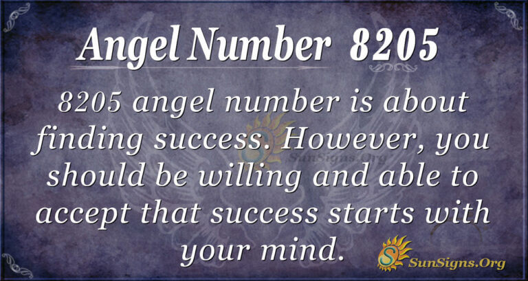 Angel Number 8205 Meaning: Give Room For Success - SunSigns.Org