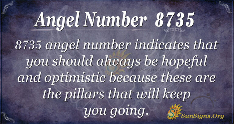 Angel Number 8735 Meaning: Peace Of Mind - SunSigns.Org