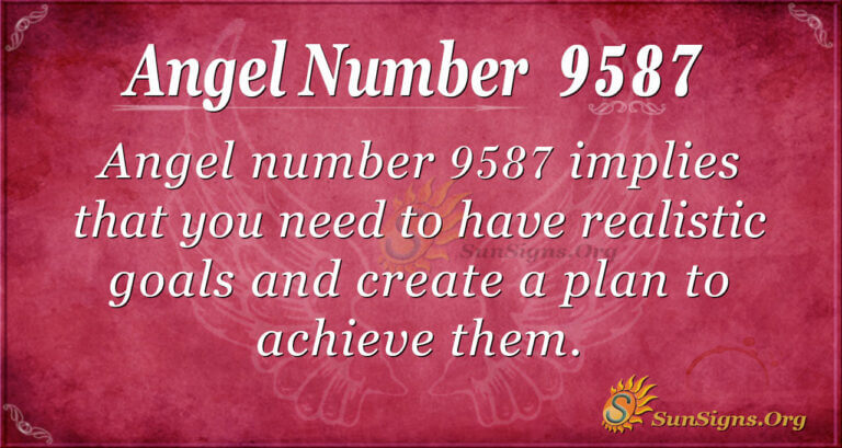 Angel Number 9587 Meaning: Have A Goal - SunSigns.Org