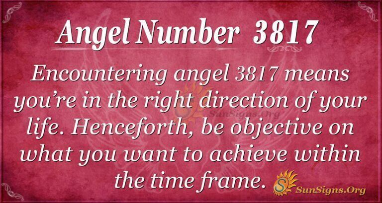 Angel Number 3817 Meaning: Accept Consequences - SunSigns.Org