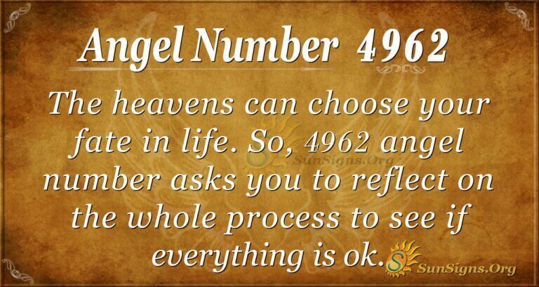 What Does It Mean When I Keep Seeing 4962? Get Spiritual, Biblical And ...