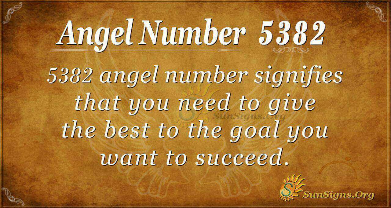 Angel Number 5382 Meaning - Why Do You Keep Seeing 5382? 5382 Spiritual ...