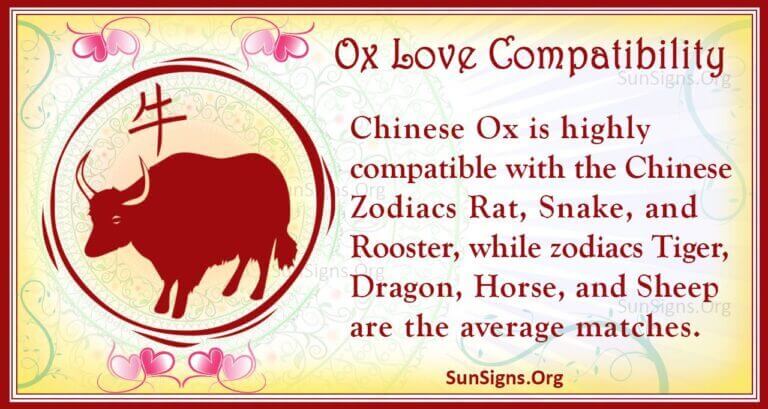 Chinese Ox Zodiac Compatibility : Who Should An Ox Marry? - SunSigns.Org