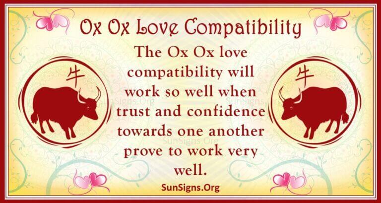 Ox And Ox Compatibility: Committed Love - SunSigns.Org