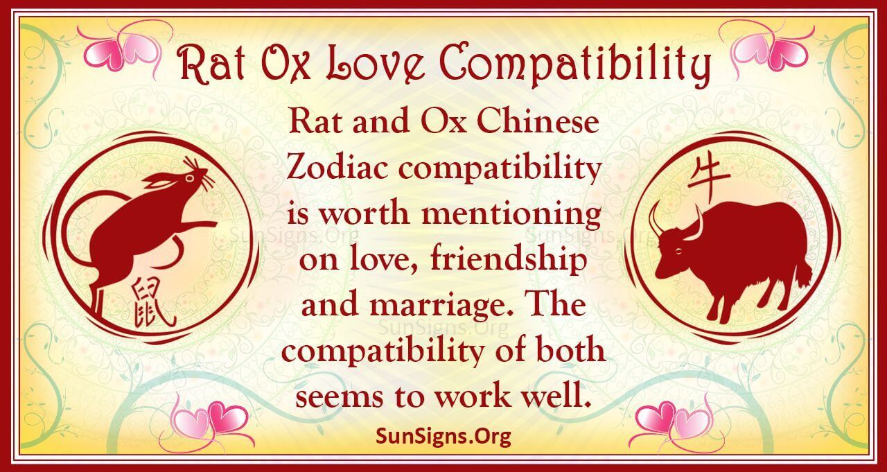 Rat And Ox Compatibility: Honesty And Trust - SunSigns.Org