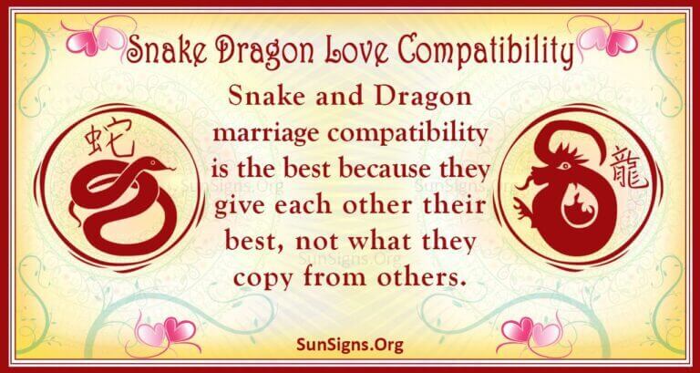 Snake And Dragon Compatibility: A Good Link - SunSigns.Org