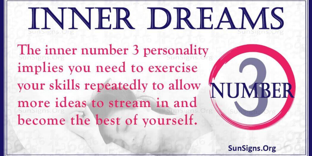 Numerology Inner Dreams Number 3: Creativity Champion - SunSigns.Org