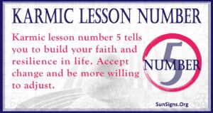 Numerology Karmic Lesson Number 5: Be More Courageous - SunSigns.Org