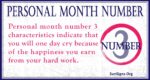 Numerology Personal Month Number - Monthly Lessons - SunSigns.Org