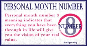 Numerology Personal Month Number - Monthly Lessons - SunSigns.Org