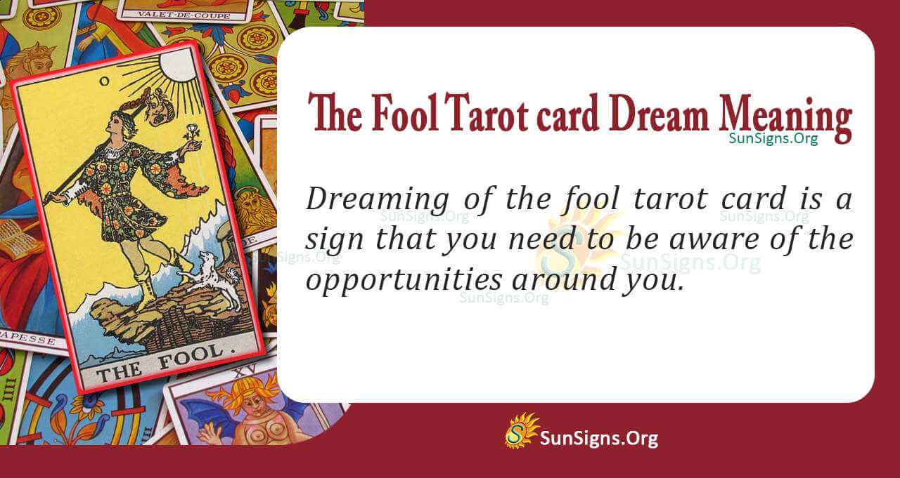 Seeing The Fool Tarot Card In Your Dream - Meaning, Interpretation And ...