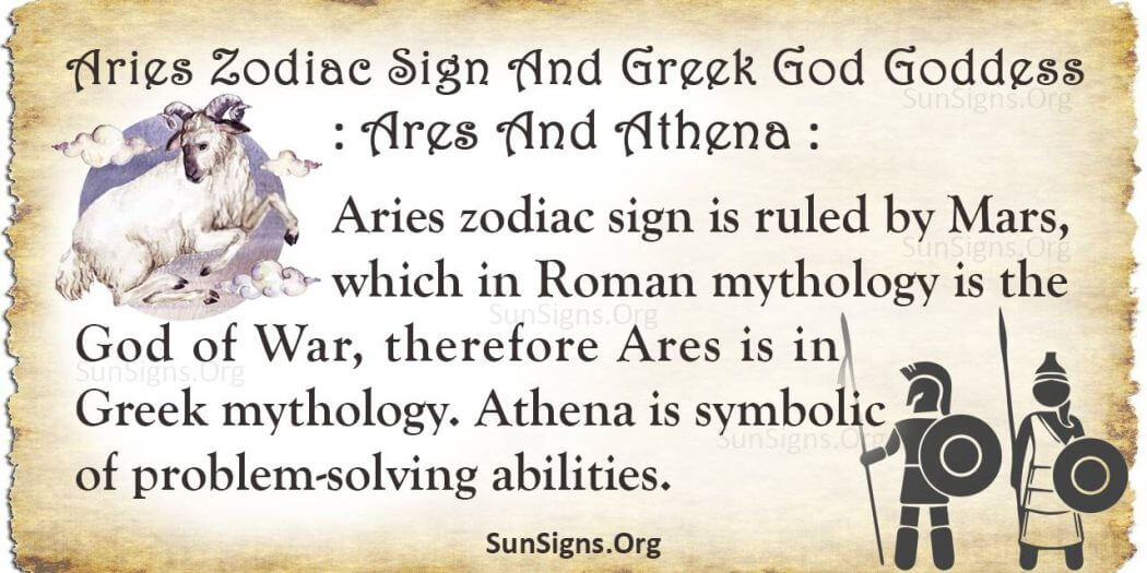 Ares God And Athena Goddess - Greek Zodiac Sign For Aries - SunSigns.Org