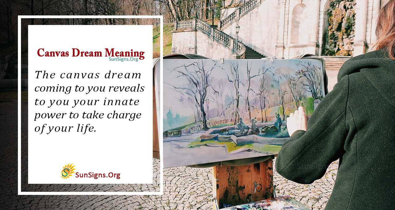 Dream Of Canvas - Meaning, Interpretation, And Symbolism - SunSigns.Org